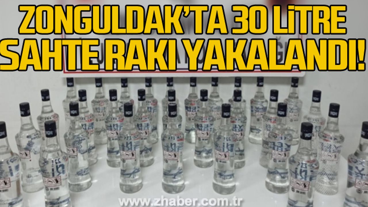 30 litre sahte rakı ile yakalandılar! 30 litre sahte rakı ile yakalandılar!